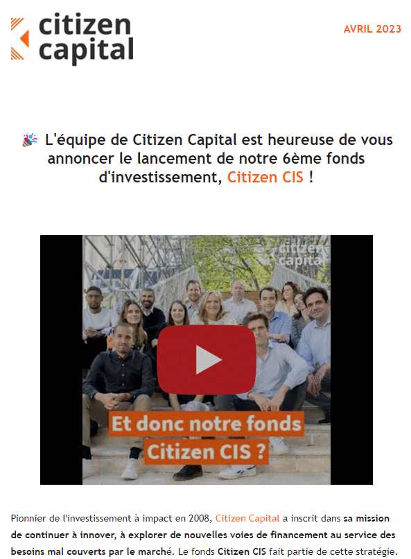 Newsletter - Citizen Capital lance son 6ème fonds de Contrat à Impact ...
